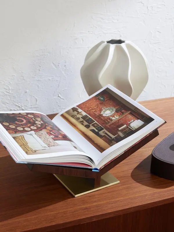 Assouline Collector Classic Leather And Wood Bookstand