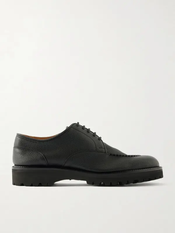 John Lobb Land Full-grain Leather Derby Shoes