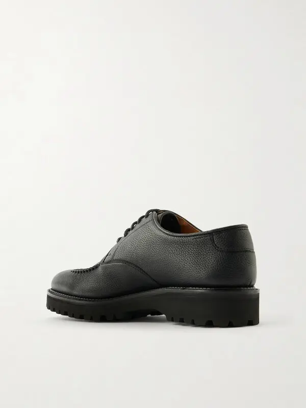 John Lobb Land Full-grain Leather Derby Shoes