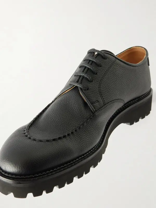 John Lobb Land Full-grain Leather Derby Shoes