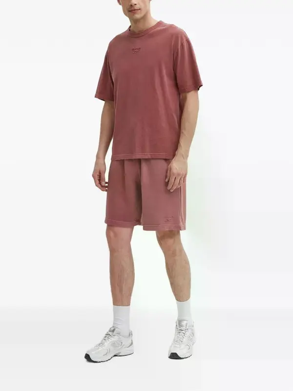 REEBOK Embroidered-logo Drawstring Shorts