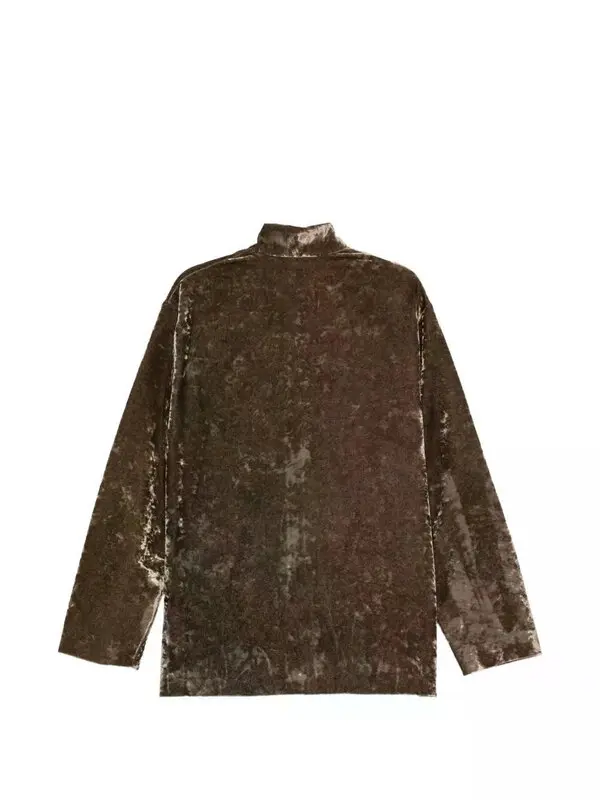 UMA WANG Frog-fastening Velvet Jacket