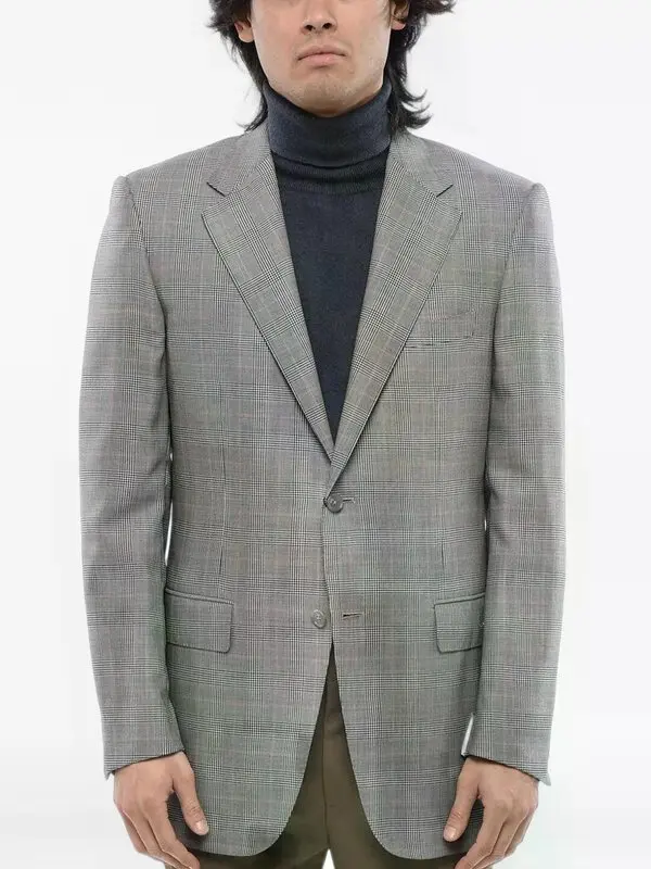 Corneliani Prince Of Wales Single-breasted Blazer