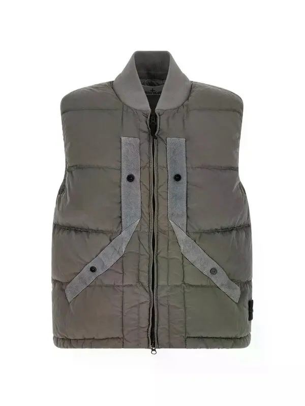 Stone Island Quilted Crinkled-effect Gilet