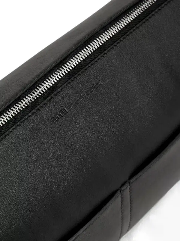 AMI Paris Cow-leather Carrousel Zipped Bag