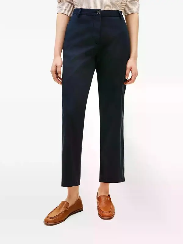 Tommy Hilfiger Logo-patch Straight-leg Trousers