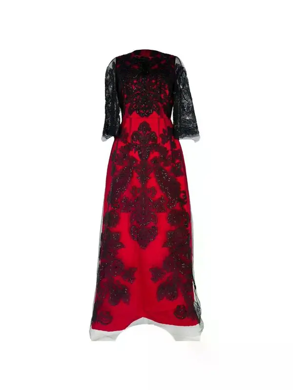 Dolce & Gabbana Lace-accent Gown Maxi Dress