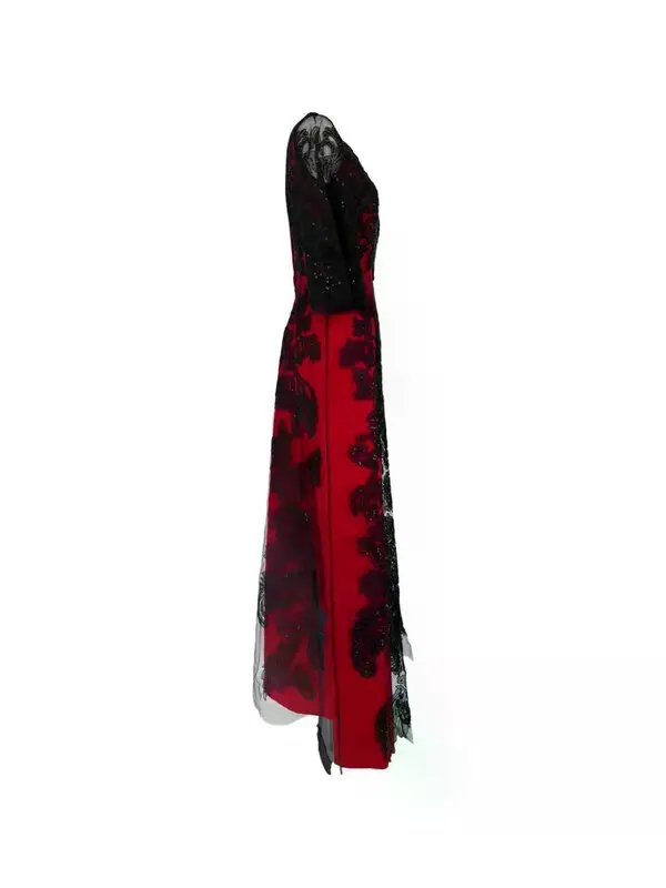 Dolce & Gabbana Lace-accent Gown Maxi Dress