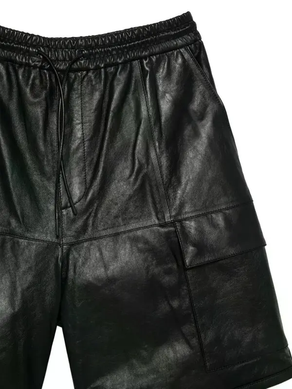 JUUN.J Leather Cargo Shorts