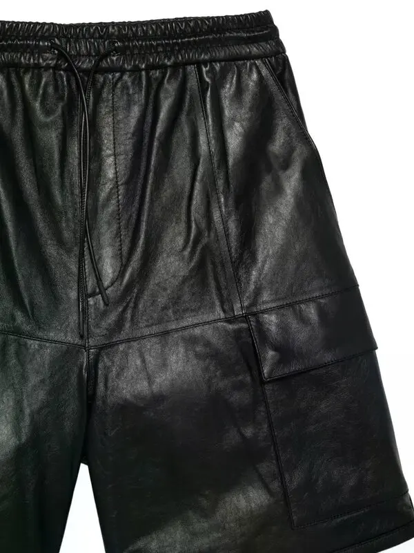 JUUN.J Leather Cargo Shorts