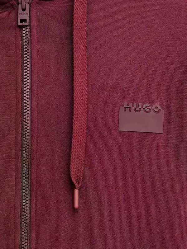 Hugo Logo-patch Zip-up Hoodie