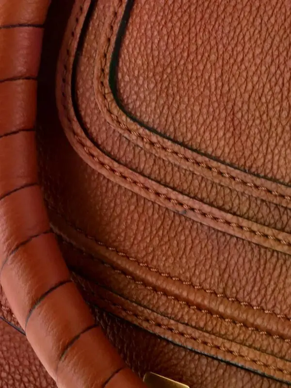 Chloé Marcie Leather Medium Satchel - Brown