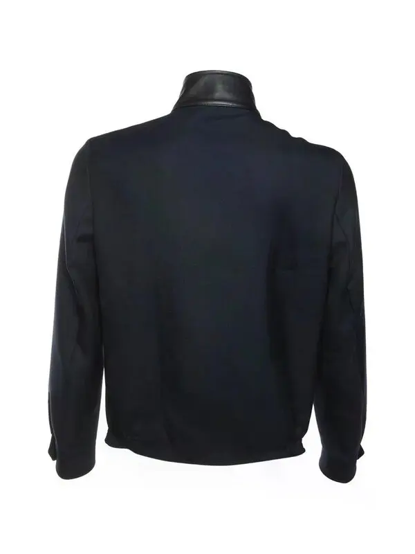 Sandro Leather-collar Zip-up Jacket