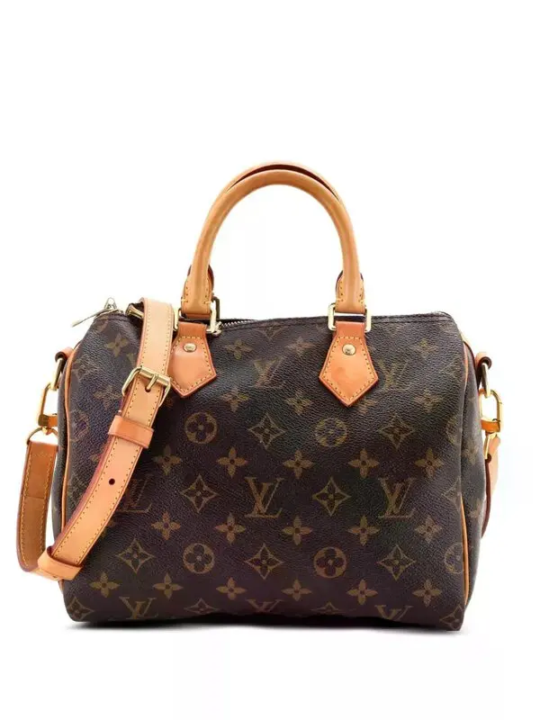 LOUIS VUITTON Monogram Canvas Speedy Bandouliere Satchel - Brown