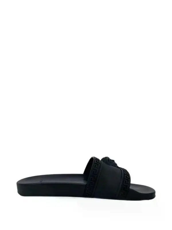 Versace Medusa Greca Sandals - Grey