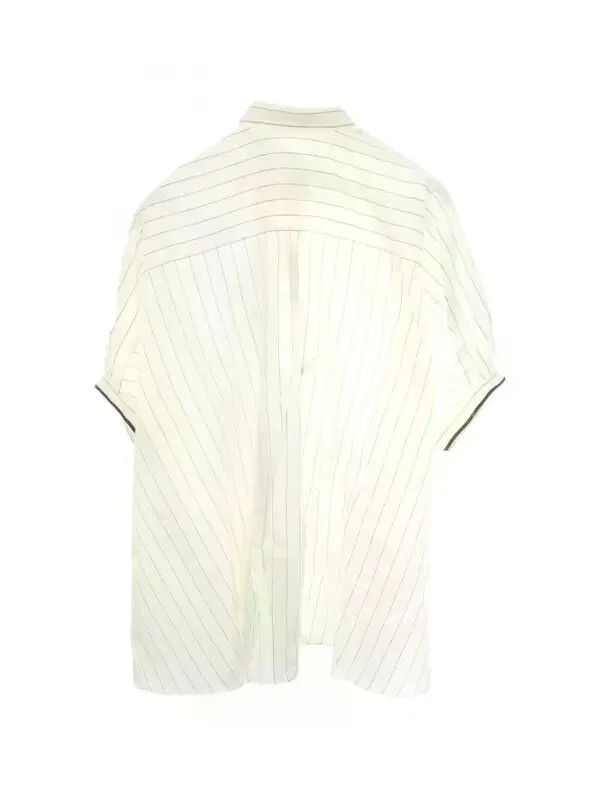 Brunello Cucinelli 2010s Striped Short-sleeve Shirt - Neutrals