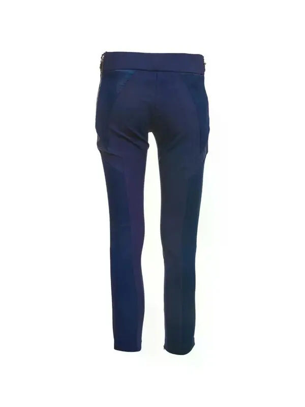Elisabetta Franchi Logo-plaque Cropped Trousers