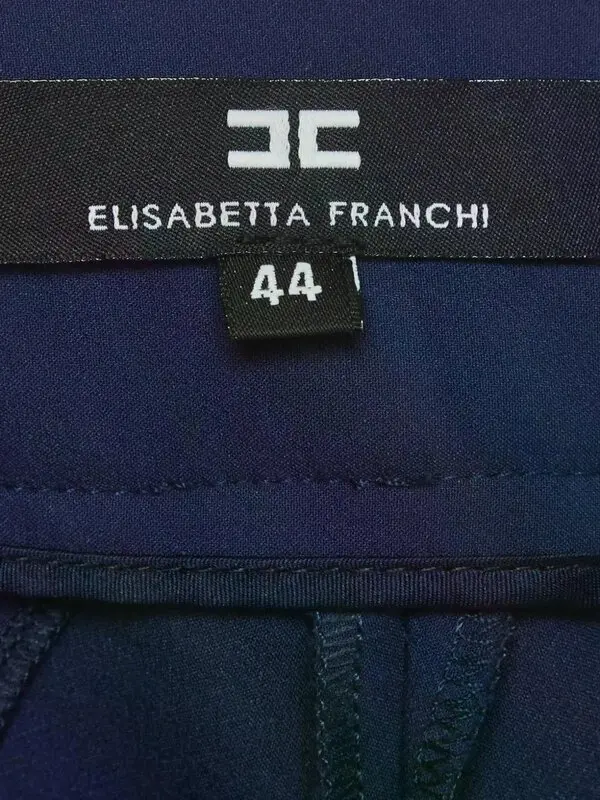 Elisabetta Franchi Logo-plaque Cropped Trousers