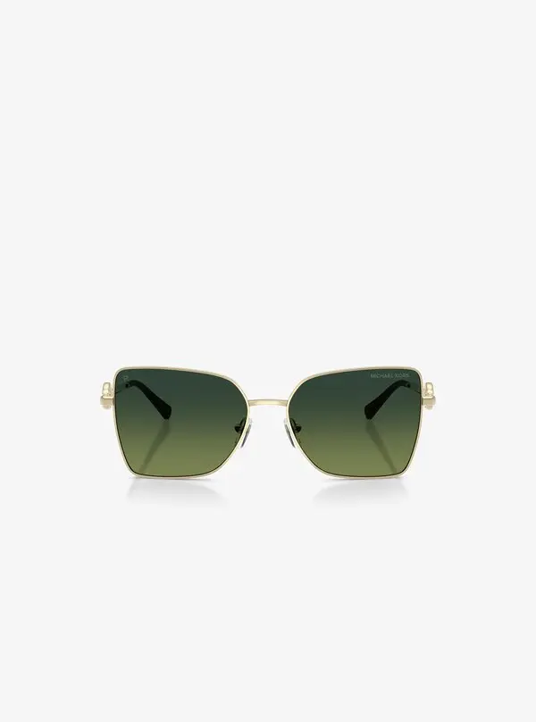 Michael Kors Patra Square Frame Sunglasses - Gold