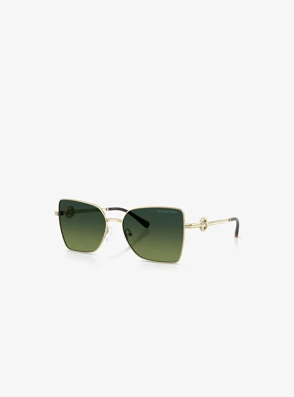 Michael Kors Patra Square Frame Sunglasses - Gold