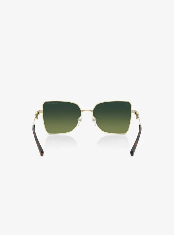 Michael Kors Patra Square Frame Sunglasses - Gold