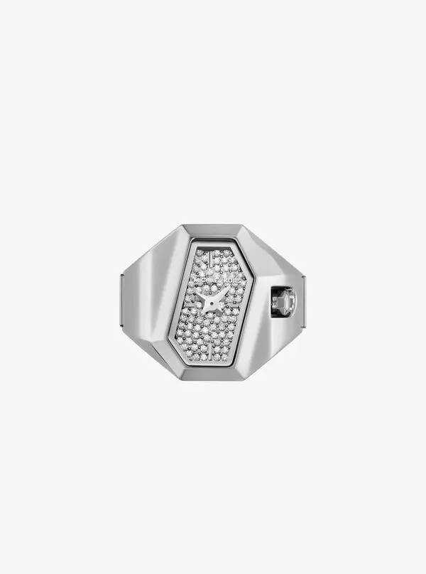 Michael Kors Suri Pavé -tone Ring Watch In By
