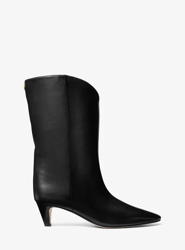 Michael Kors Daniela Leather Boot In Size By