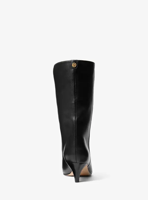 Michael Kors Daniela Leather Boot In Size By