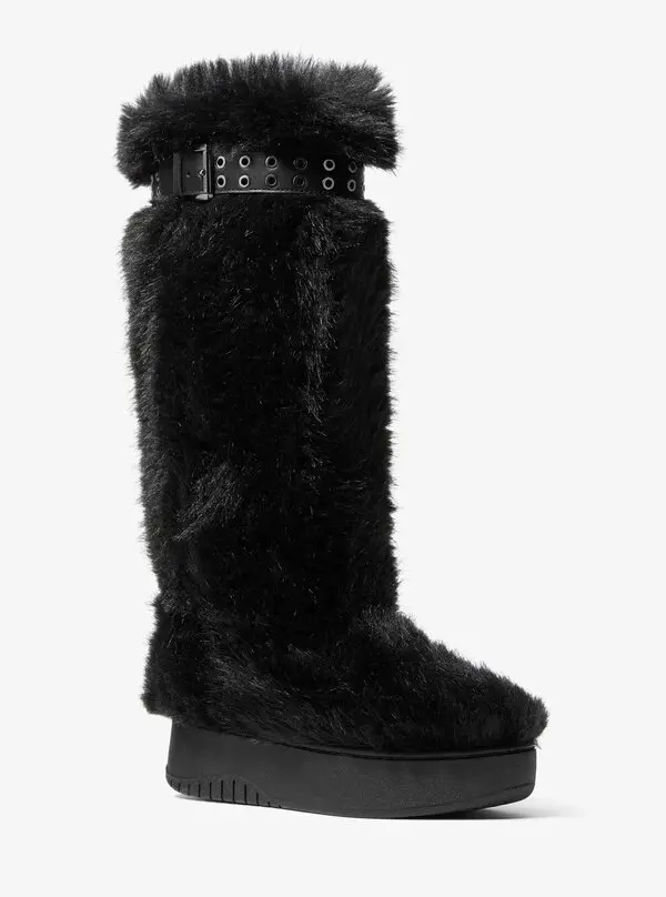 Michael Kors Starling Faux Fur Puffer Boot In Size By