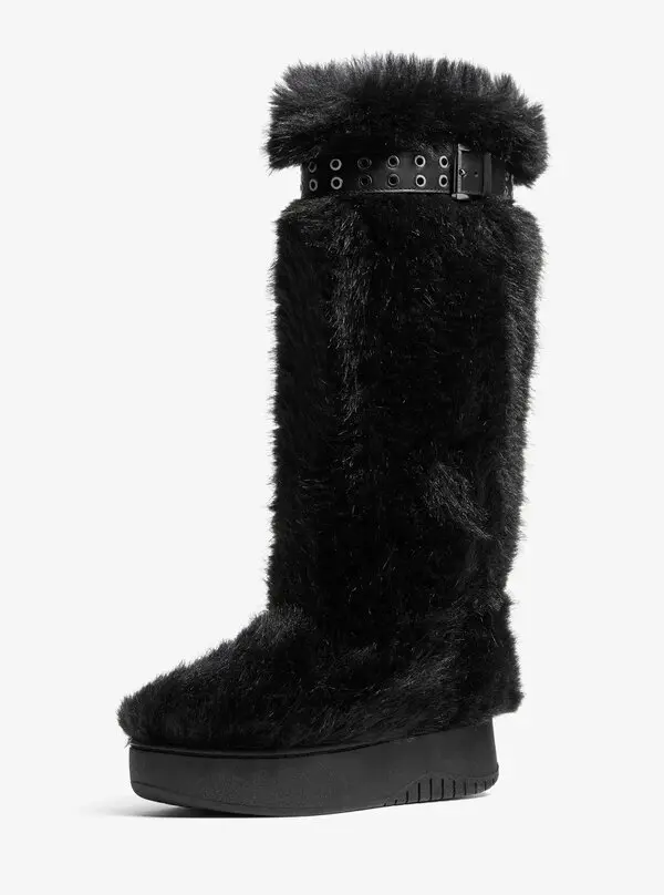 Michael Kors Starling Faux Fur Puffer Boot In Size By