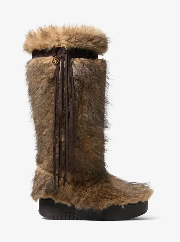 Michael Kors Starling Faux Fur Puffer Boot In Size By