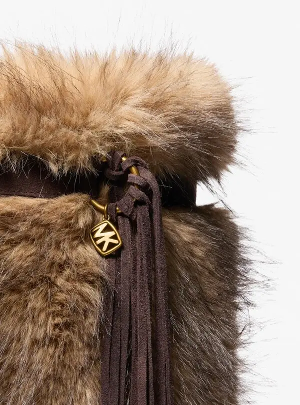 Michael Kors Starling Faux Fur Puffer Boot In Size By