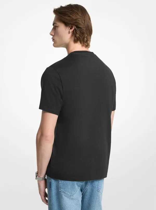 Michael Kors Logo Cotton T-shirt In Size By - Black