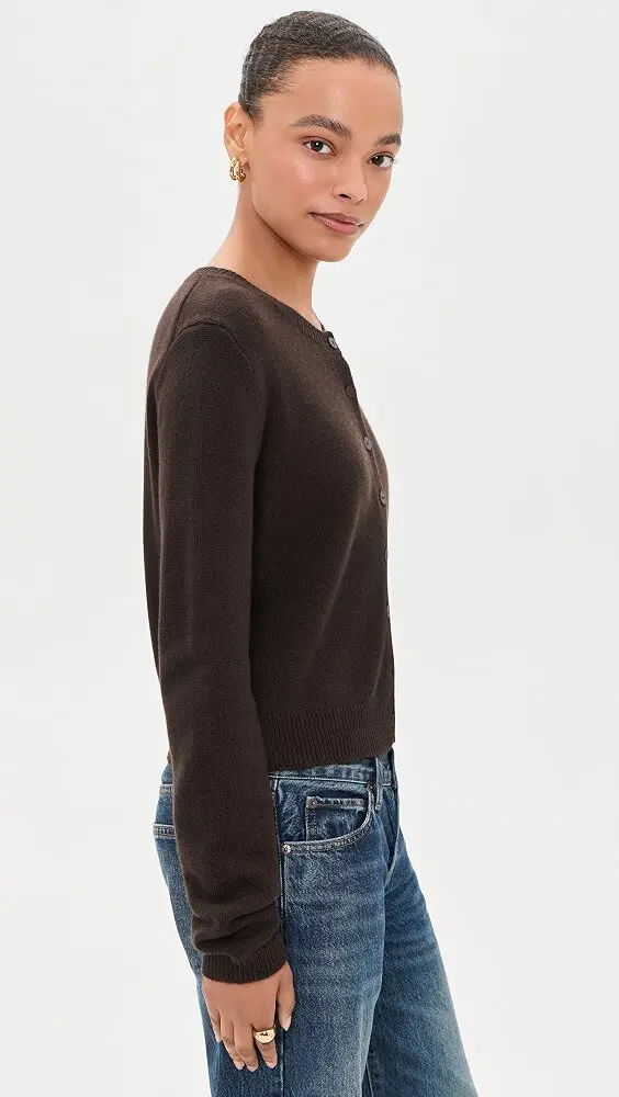 REFORMATION Clara Cashmere Crew Cardigan
