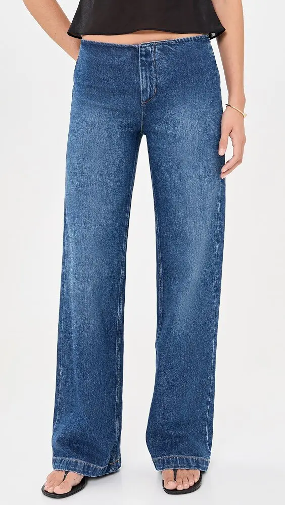 REFORMATION Talissa Wide Leg Jeans - Pyramid