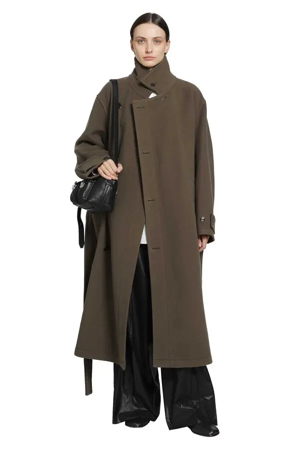 LEMAIRE Double Wool Wrap Coat