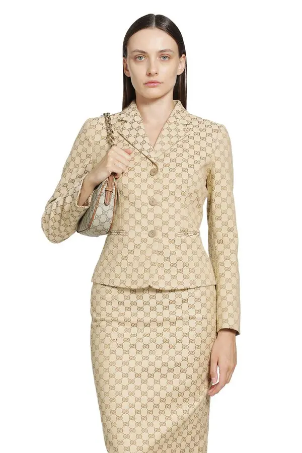 Gucci Gg Cotton Canvas Jacket