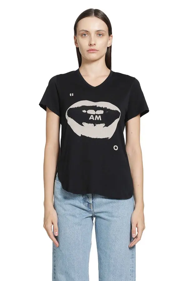 Fendi Ti Amo Print Jersey T-shirt - Black