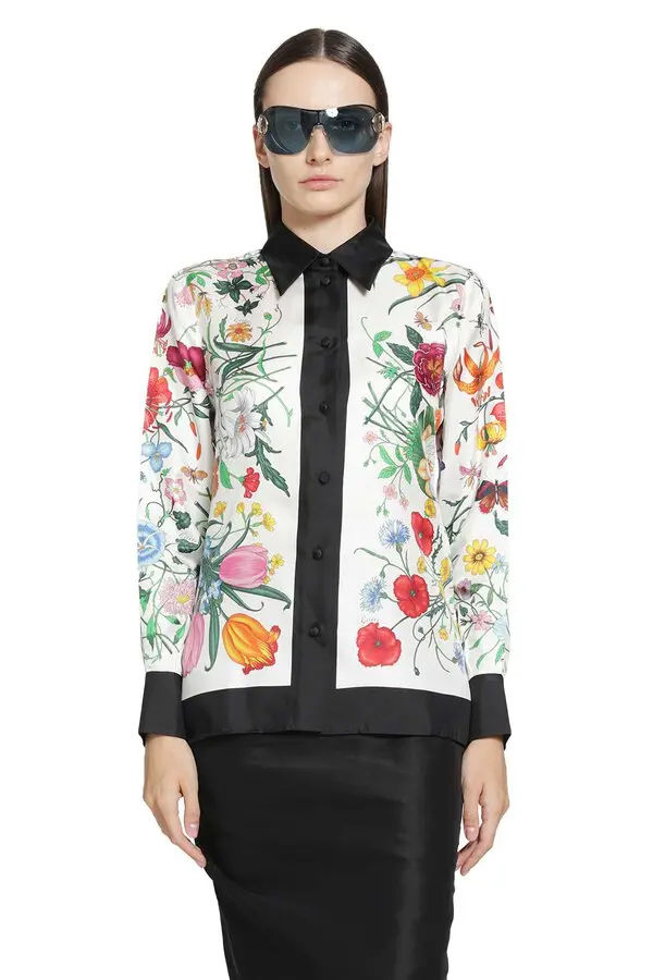 Gucci Printed Silk Shirt