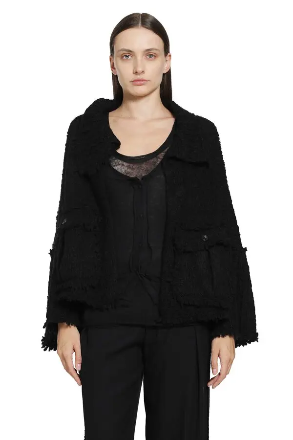 YEHUAFAN Cahmere Knit Jacket