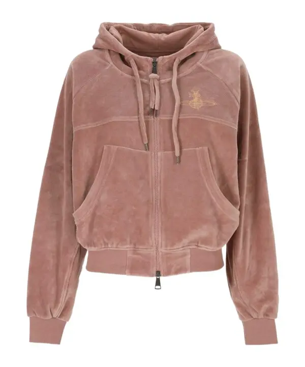 VIVIENNE WESTWOOD Zip Up Drawstring Hoodie - No