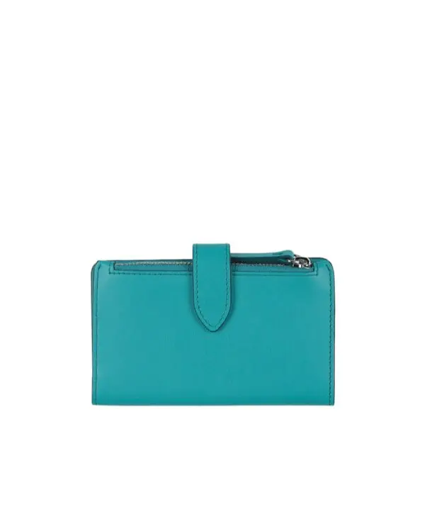 MAISON MARGIELA Solidcolor Leather Card Holder - Green