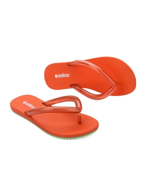 Melissa Flip Flop Airflow - Orange/green