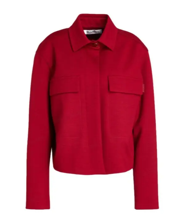 Max Mara Minimalist Slimfit Blazer - Red