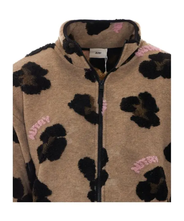 AUTRY Long-sleeved Leopard Print Jacket