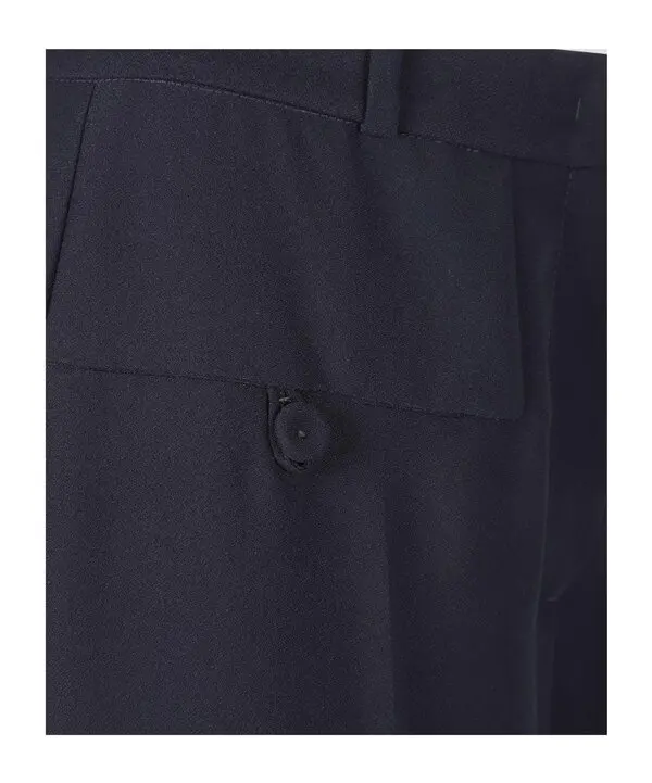 Vivetta Wide-leg Trousers With Slits In Crepe