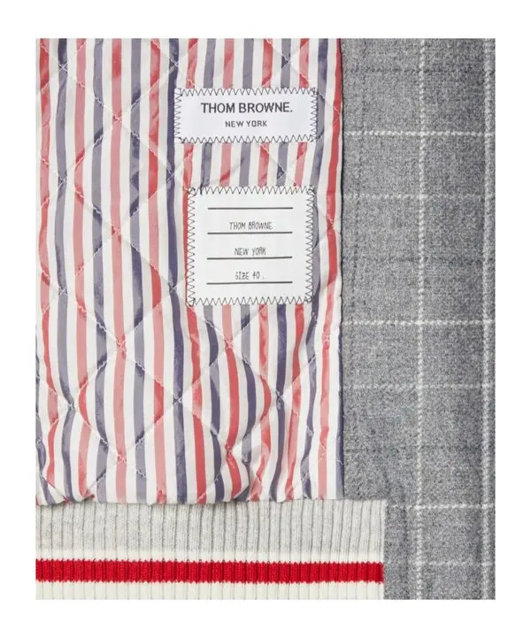 Thom Browne Windowpane Houndstooth Tweed Jacket