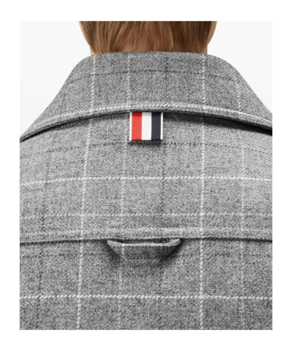 Thom Browne Windowpane Houndstooth Tweed Jacket