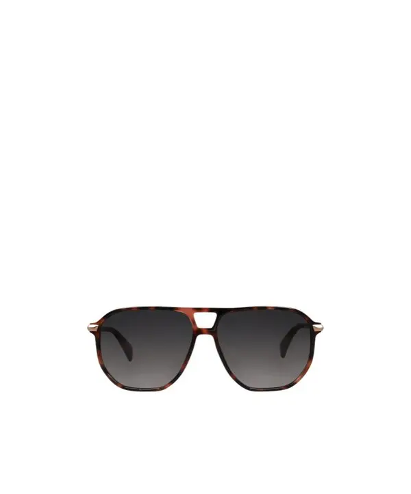 Rag & Bone Tortoiseshellpattern Aviator Sunglasses - Brown