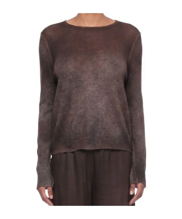 Avant Toi Long-sleeve Knitted Top - Brown